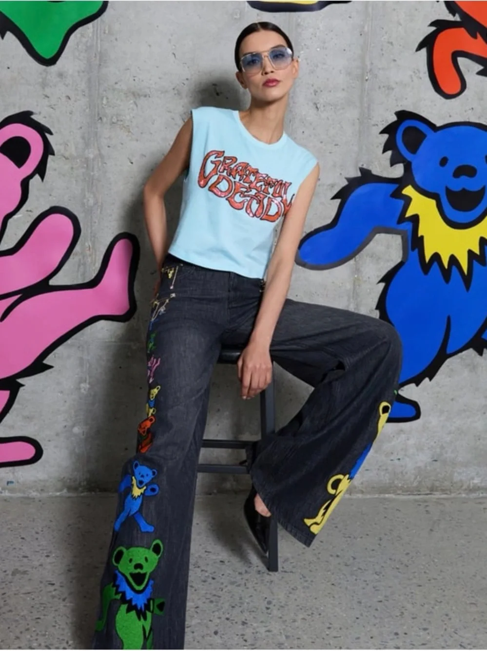 Alice + Olivia | Tops | Alice And Olivia X Grateful Dead Micah Muscle ...